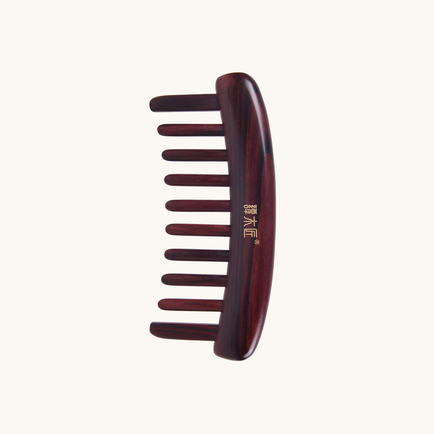 Wide-tooth Rosewood Comb – Tan Mujiang